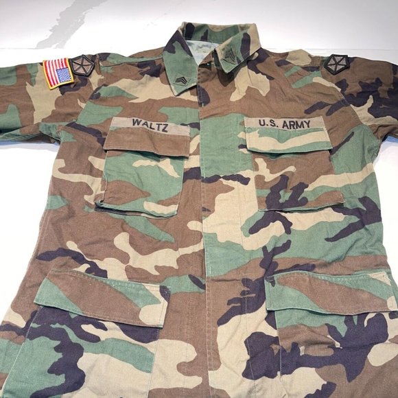 Jackets & Coats | 1997 Bdu Woodland Camouflage Combat Jacket W Unit ...
